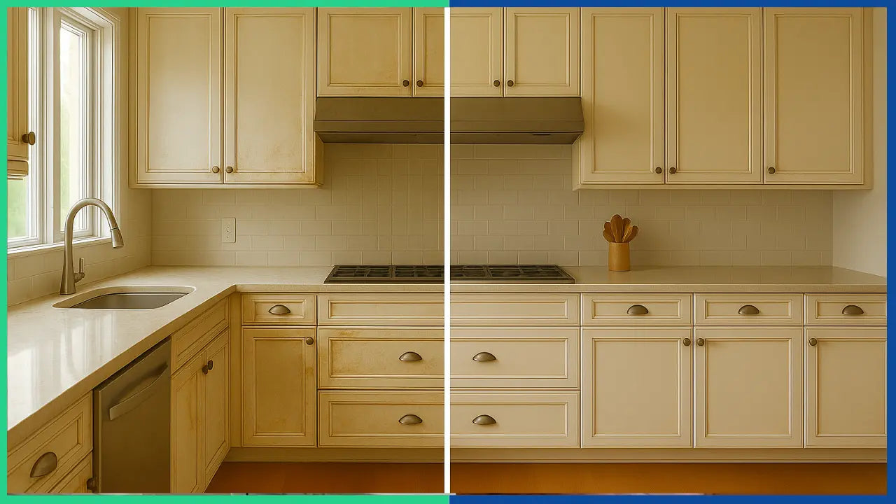 Natural Ways to Remove Grease from Kitchen Cabinets Safely | Blue Ridge ...